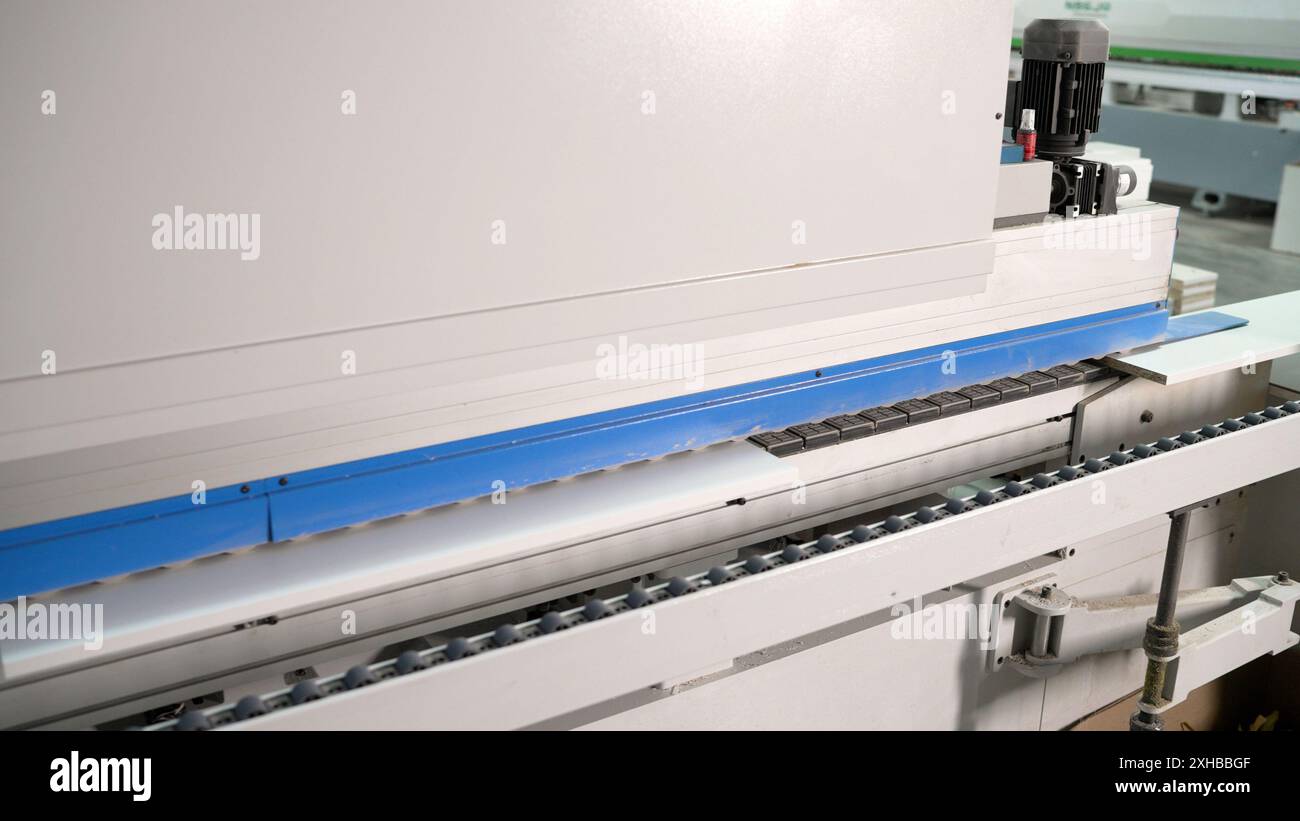 Wood material production automated industrial hi-res stock photography ...