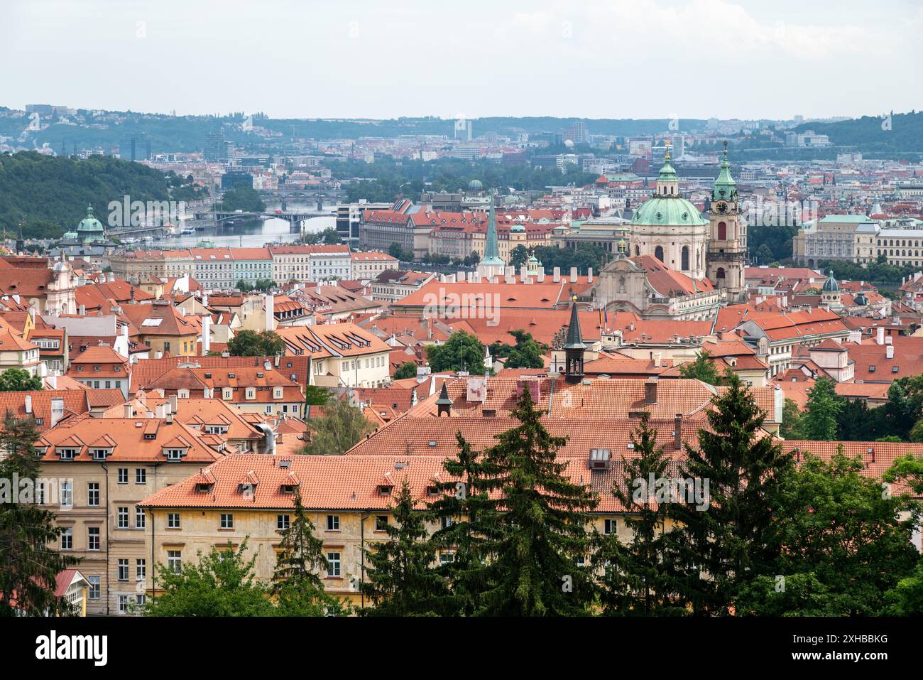 Cityscape view of Prague, capital of Czech republic, view from the ...