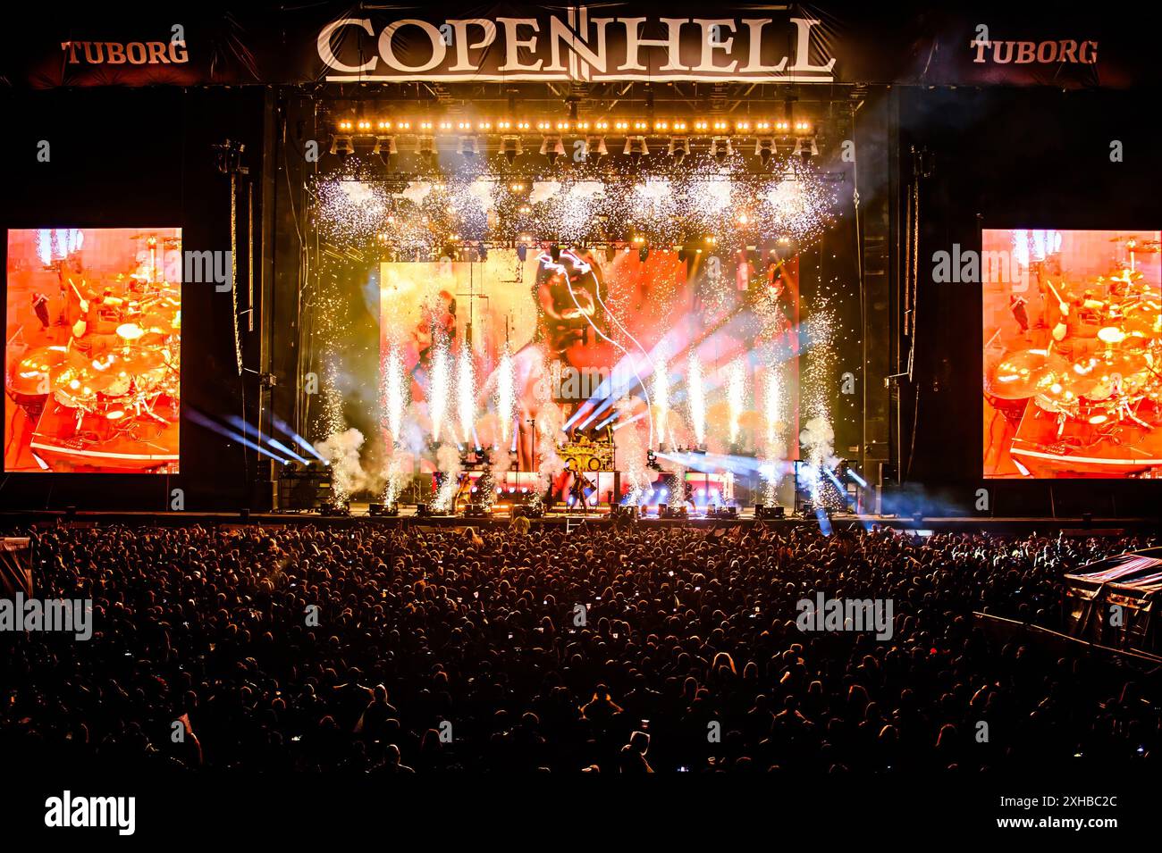 Copenhagen, Denmark. 21st, June 2024. The main stage seen during a live ...