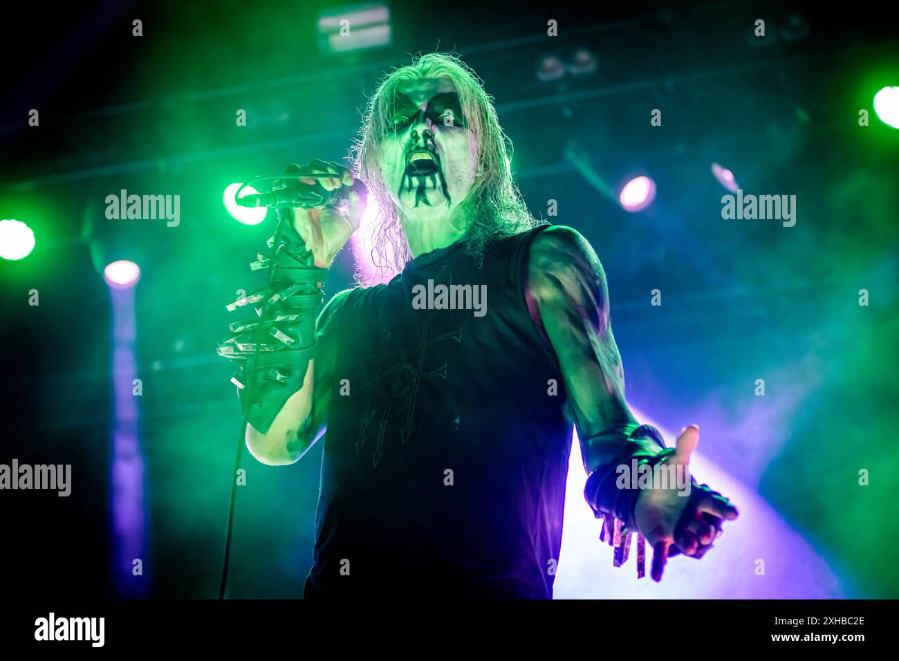 Copenhagen, Denmark. 19th, June 2024. The Norwegian black metal band 1349 performs a live ...