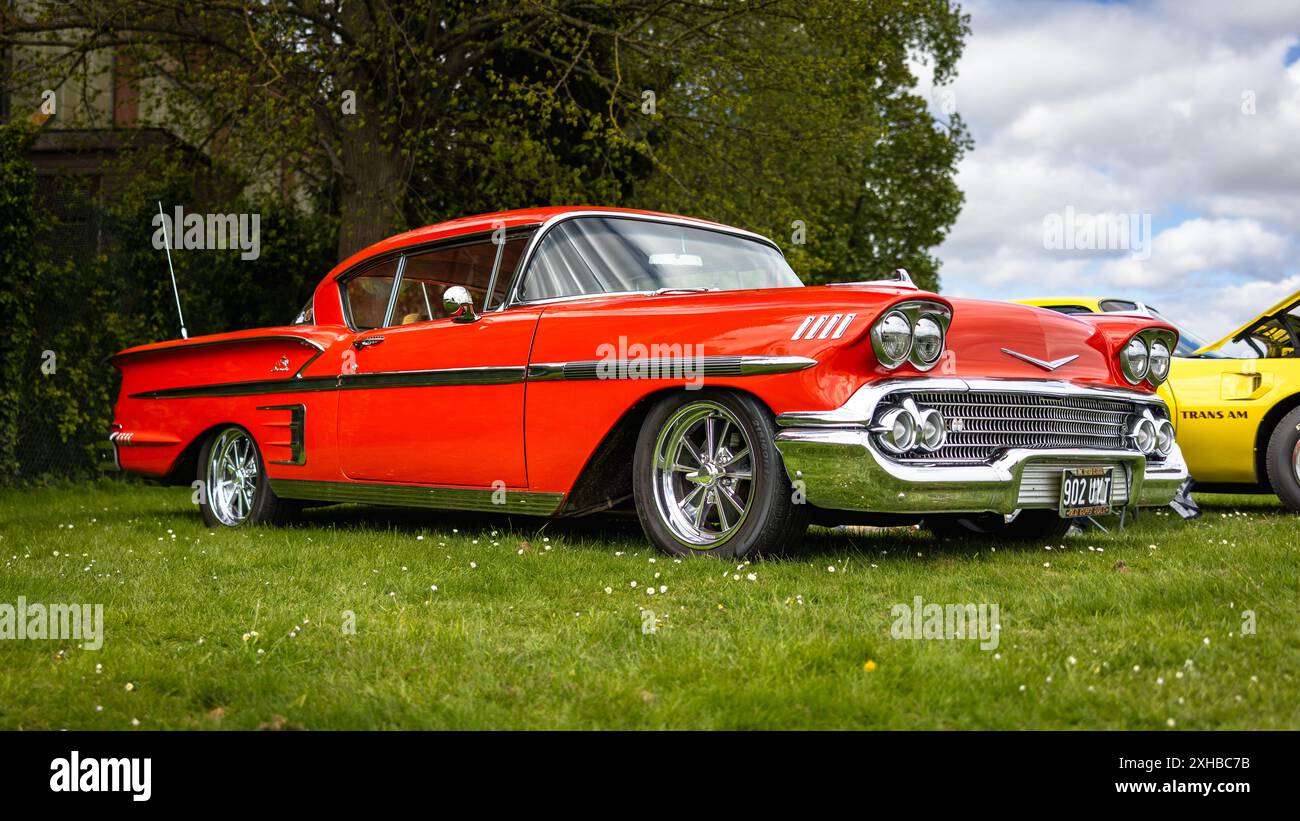 1958 Chevrolet Bel Air Impala Sport Coupe, on display at the April ...