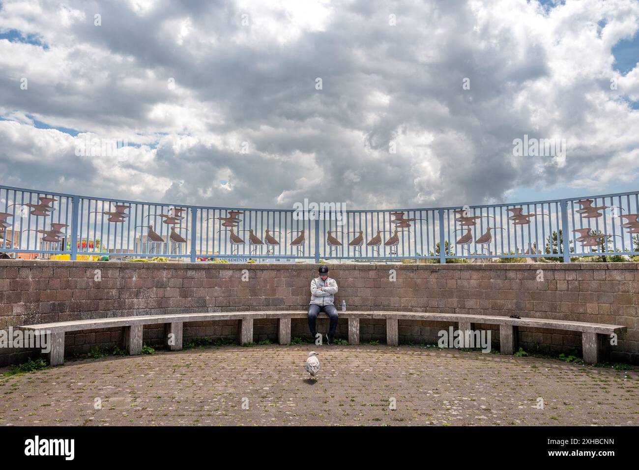 Morecambe, July 8th 2024: Street scene Stock Photo - Alamy