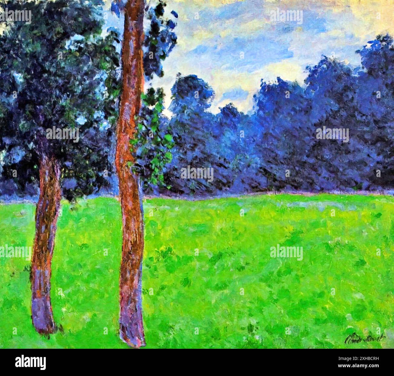 Two trees photo Stock Vector Images - Alamy
