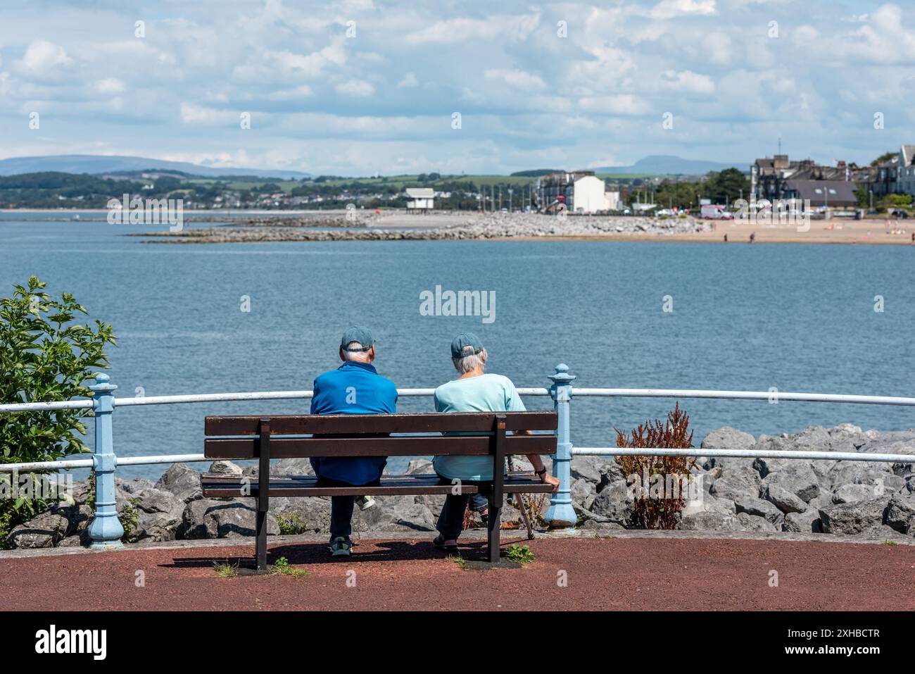 Morecambe, July 8th 2024: The view across Morecambe Bay Stock Photo - Alamy
