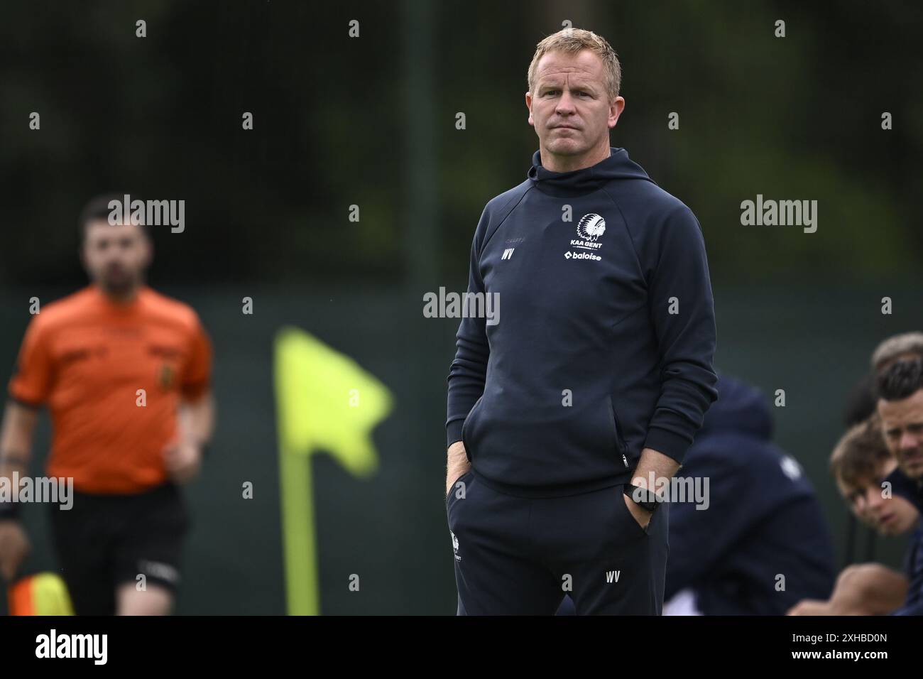 Westerlo, Belgium. 13th July, 2024. Gent's head coach Wouter Vrancken ...