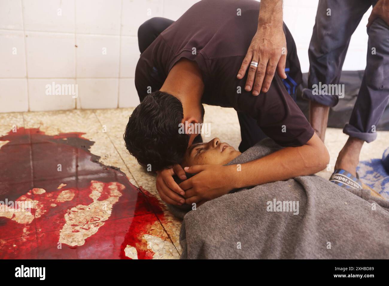 Bodies of the Palestinians who lost their lives after Israeli attack ...