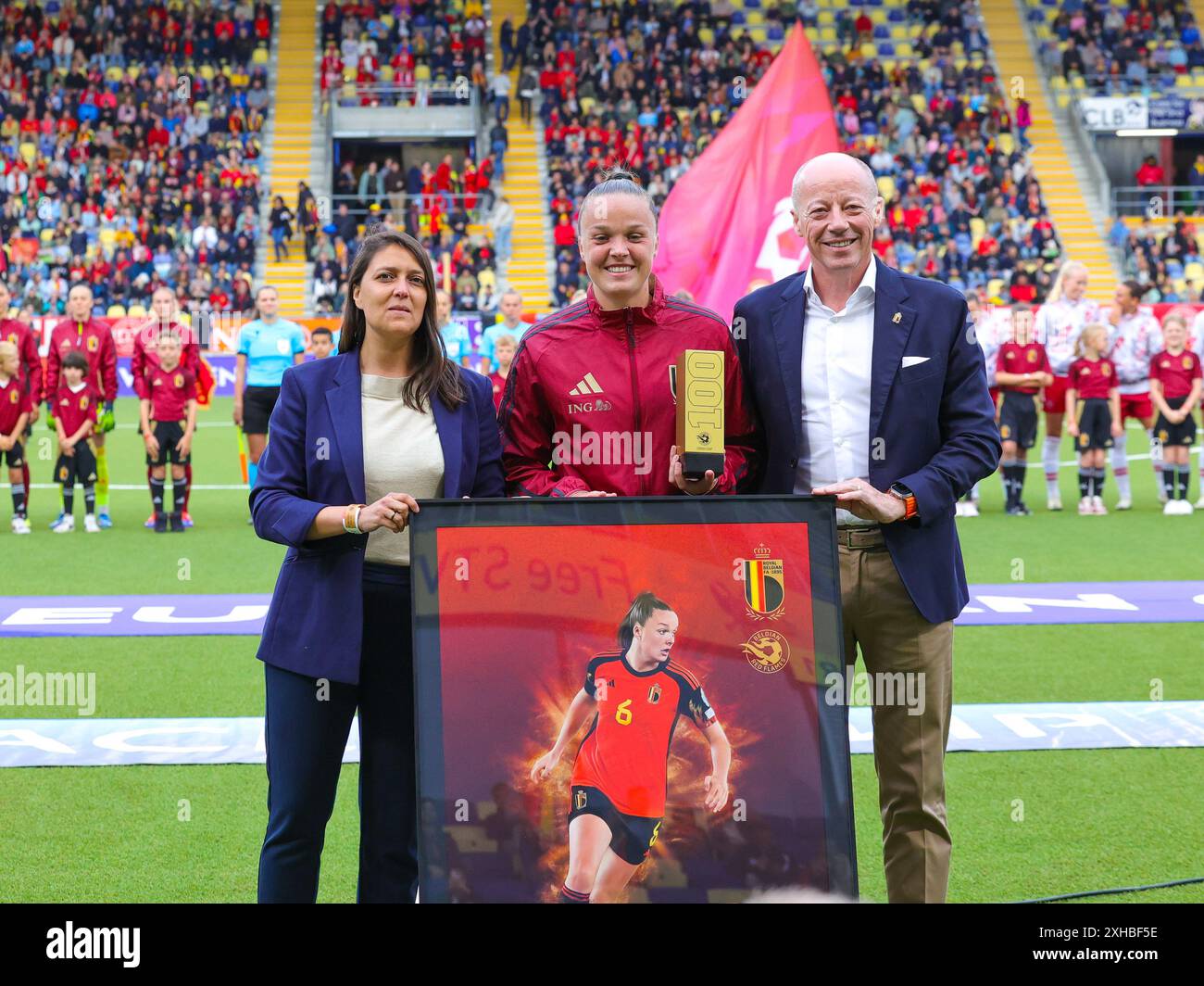 Sint Truiden, Belgium. 12th July, 2024. Women's Football Manager of ...