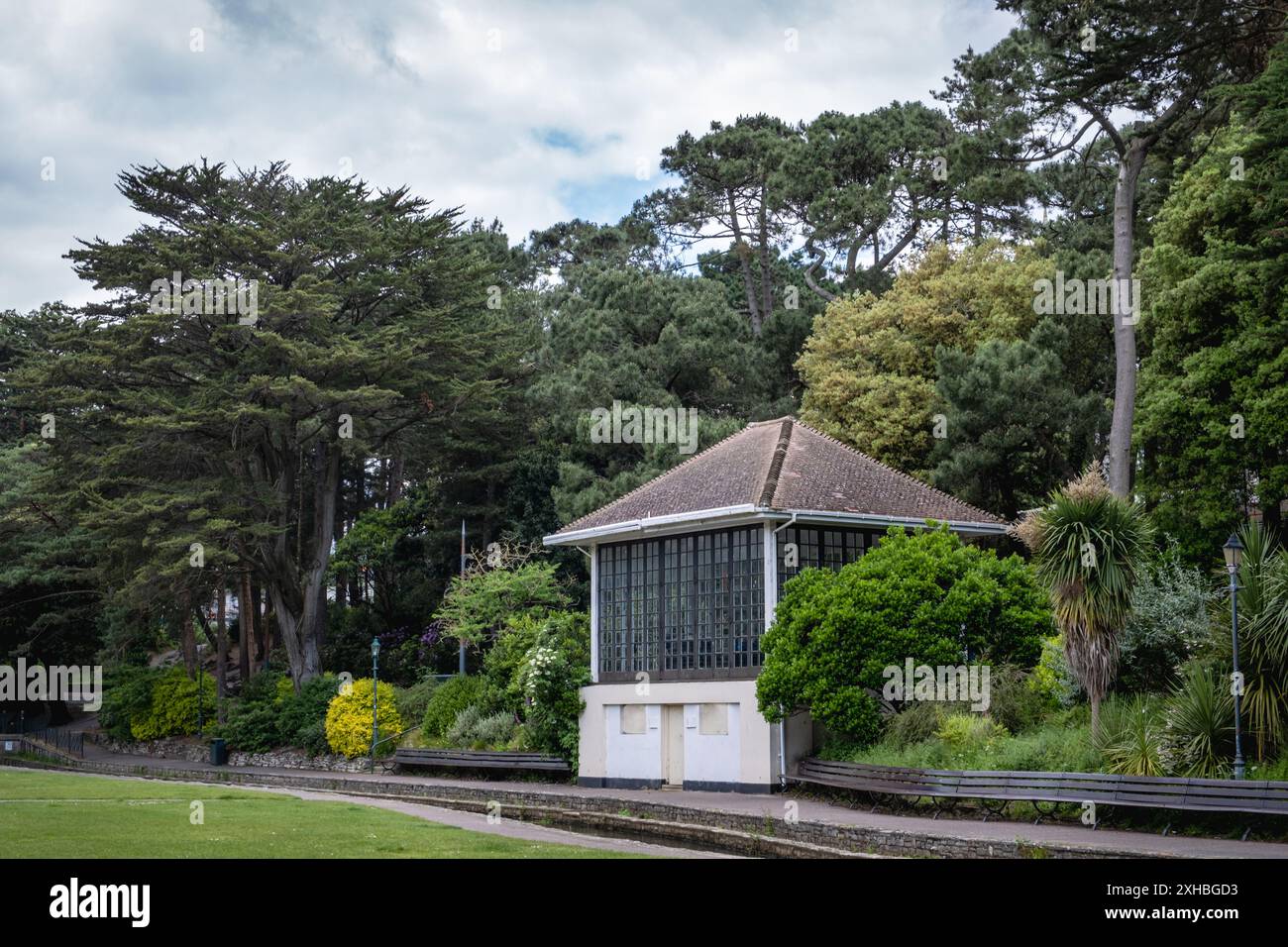Bandstand in Bournemouth Lower Gardens, Dorset, UK Stock Photo - Alamy