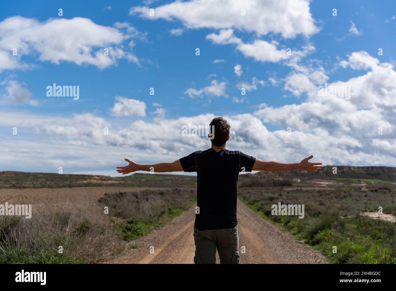 Open road freedom man hi-res stock photography and images - Alamy