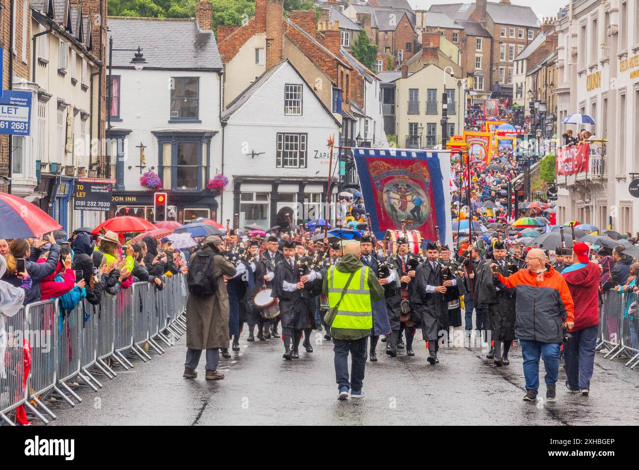 Durham, UK. 13 JUL, 2024. Thousands of people take to the streets to ...