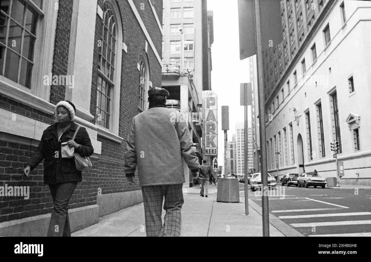 Street scene. Philadelphia, USA, 1976 Stock Photo - Alamy