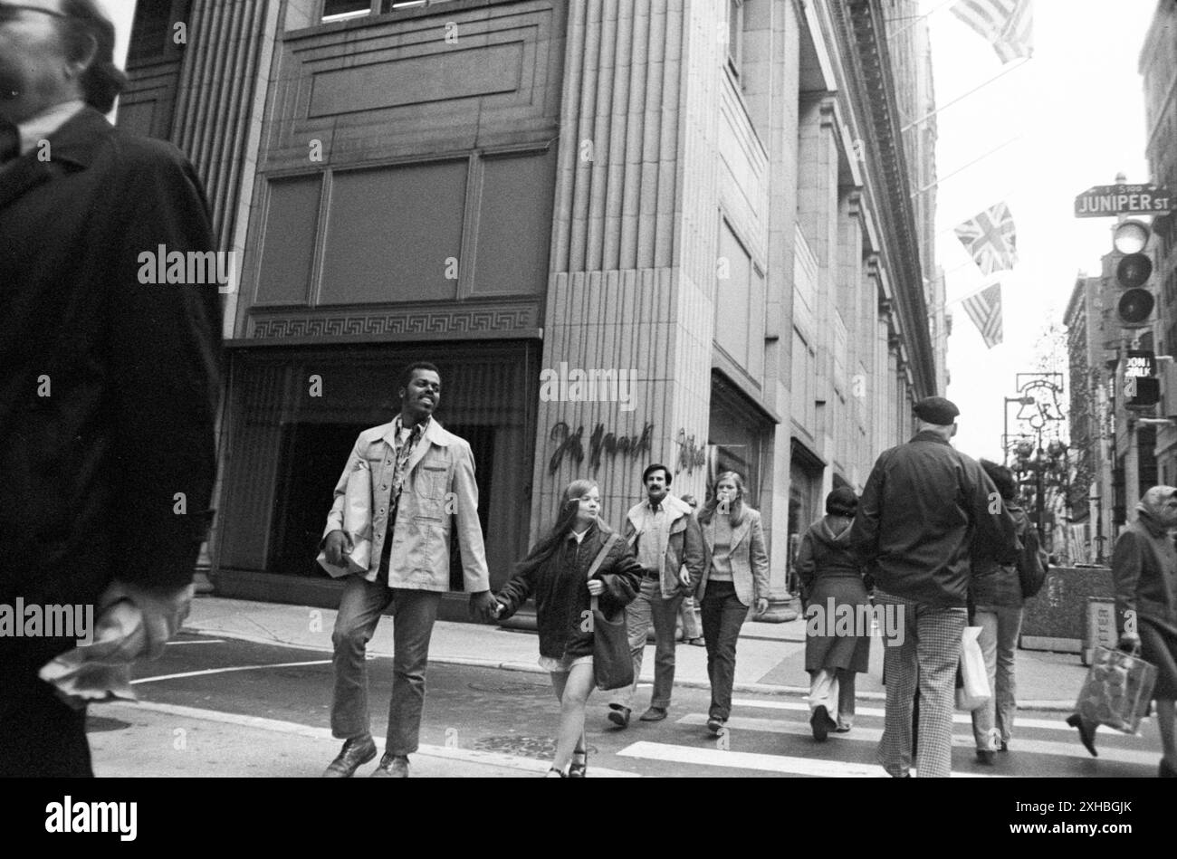 Street scene. Philadelphia, USA, 1976 Stock Photo - Alamy