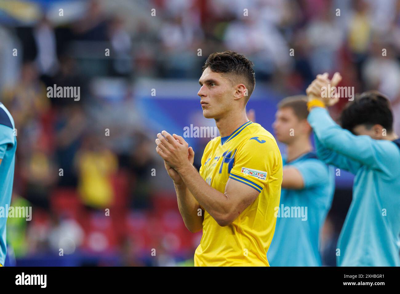 Georgiy Sudakov seen during UEFA Euro 2024 game between national teams ...