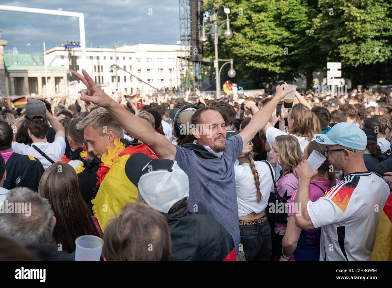 05.07.2024, Berlin, Germany, Europe - Fans of the German national ...