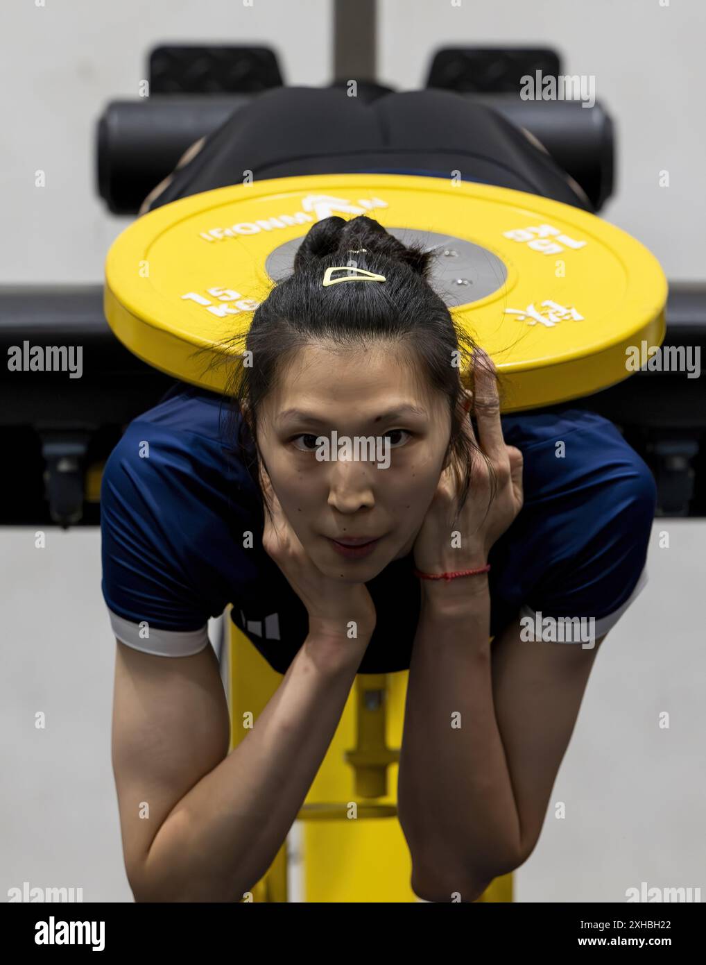 Zhangzhou, China's Fujian Province. 13th July, 2024. Wu Mengjie of the Chinese national women's ...