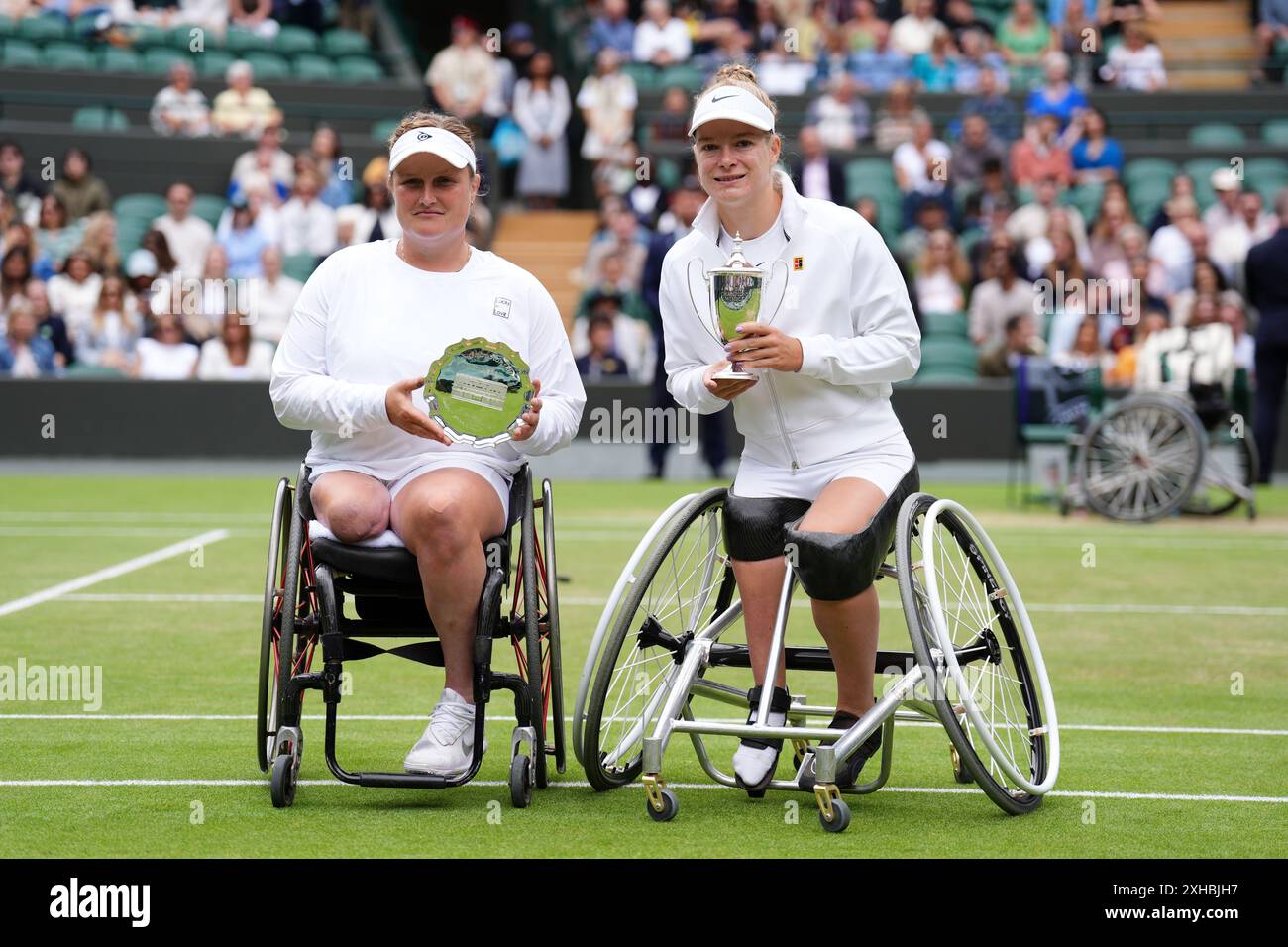 Aniek Van Koot and Diede De Groot (right) after their final on day ...