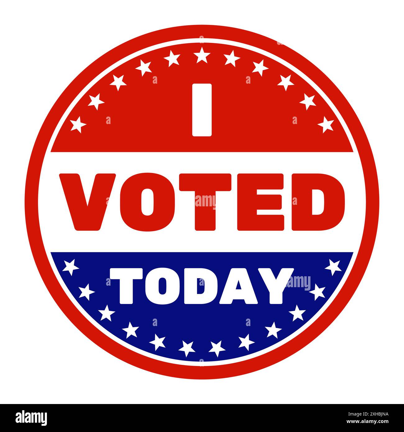 I voted today pin, election day badge for voted people, round label or ...