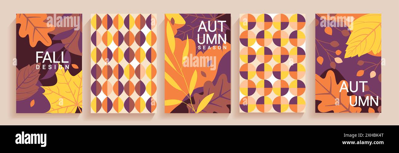 Autumn themed covers, flyers Stock Vector Image & Art - Alamy