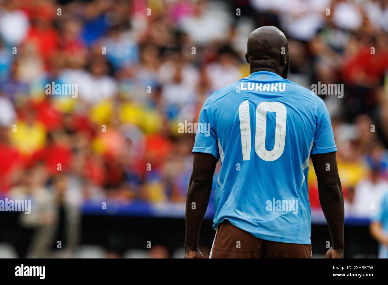 Romelu Lukaku seen during UEFA Euro 2024 game between national teams of ...