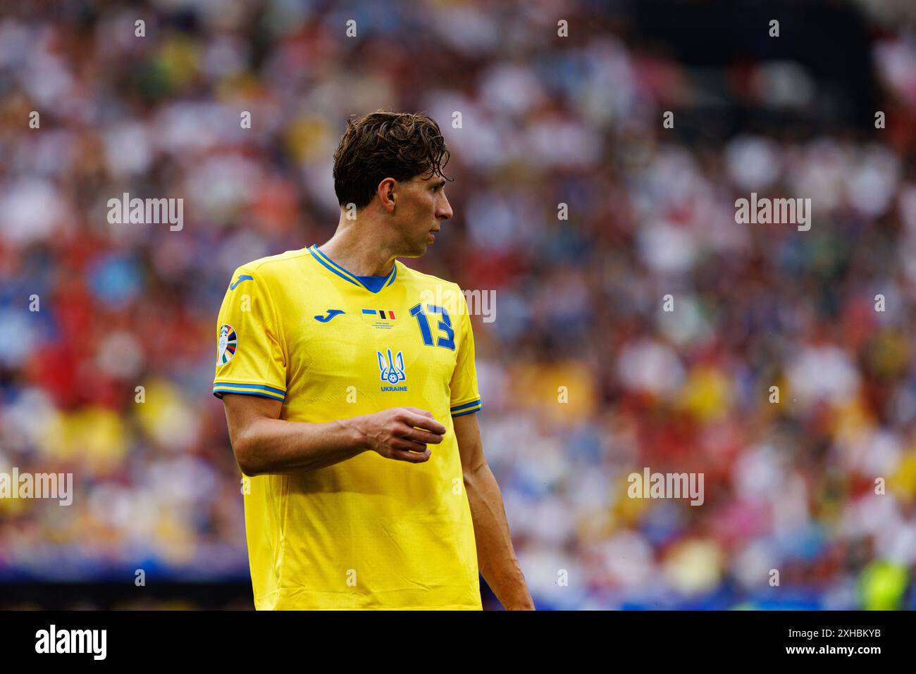 Ilya Zabarnyi seen during UEFA Euro 2024 game between national teams of ...