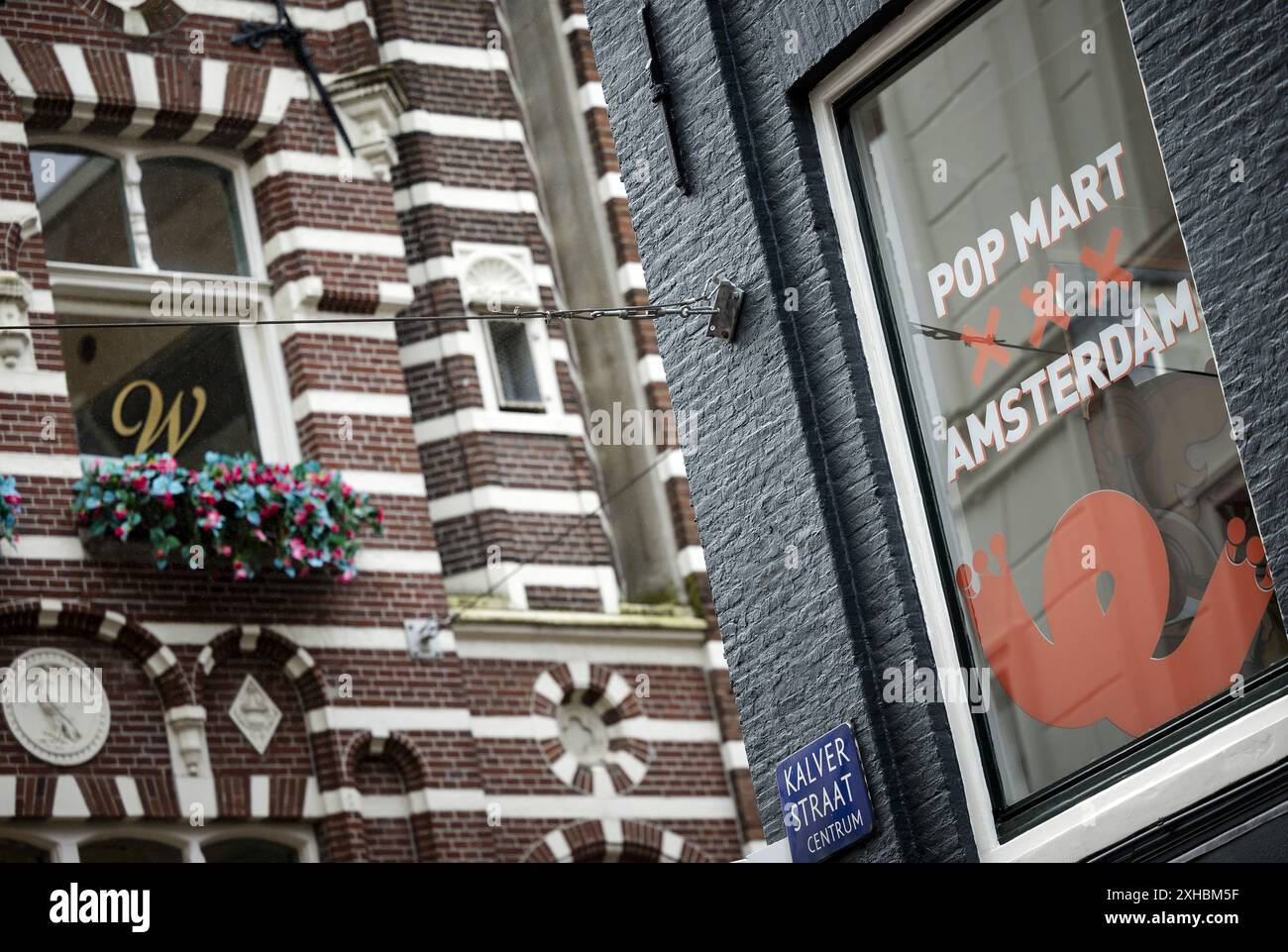 AMSTERDAM - Exterior of the POP MART toy store. Several branches of the ...