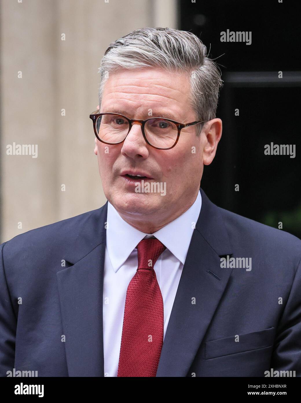 Sir Keir Starmer, Prime Minister of the United Kingdom speaks by the No ...