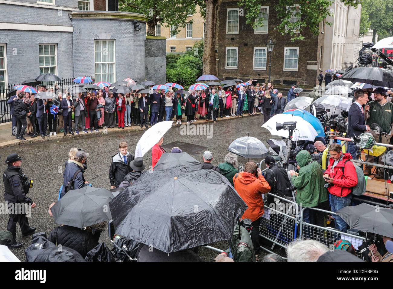 Labour MPs and supporters assemble outside 10 Downing Street in the ...