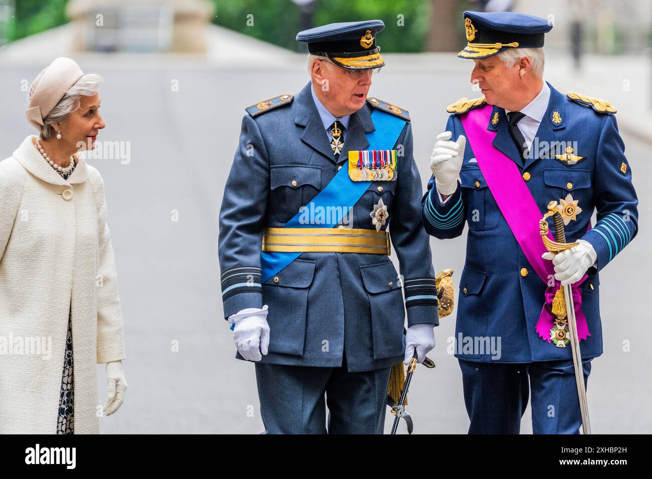 London, UK. 13 Jul 2024. Their Majesties The King & Queen of Belgium ...