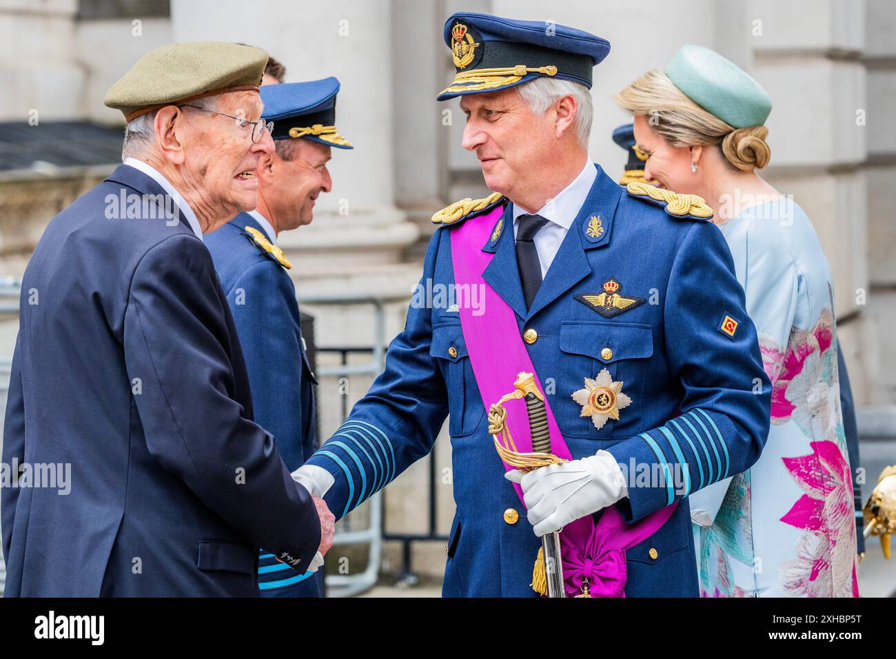 London, UK. 13 Jul 2024. Their Majesties The King & Queen of Belgium ...