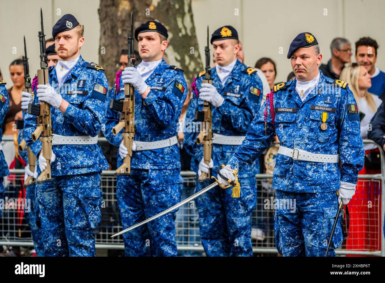 London, UK. 13 Jul 2024. The Belgian navy on parade - Their Majesties ...