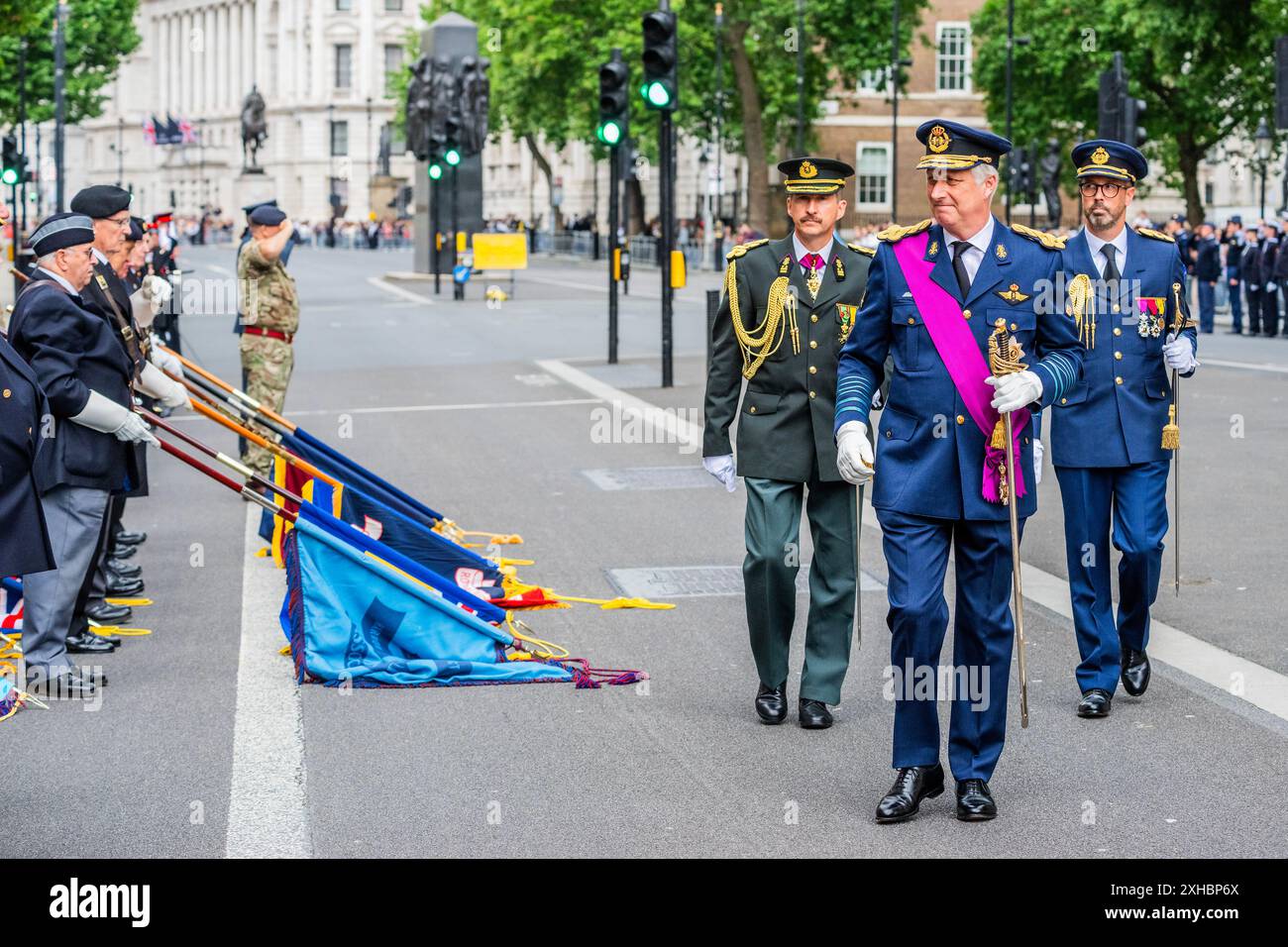 London, UK. 13 Jul 2024. Their Majesties The King (pictured) & Queen of ...