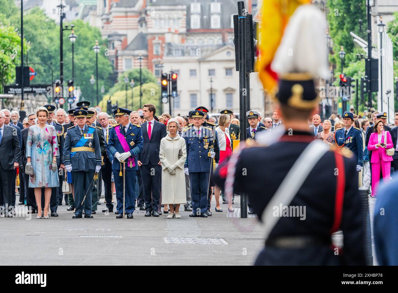 London, UK. 13 Jul 2024. Their Majesties The King & Queen of Belgium ...