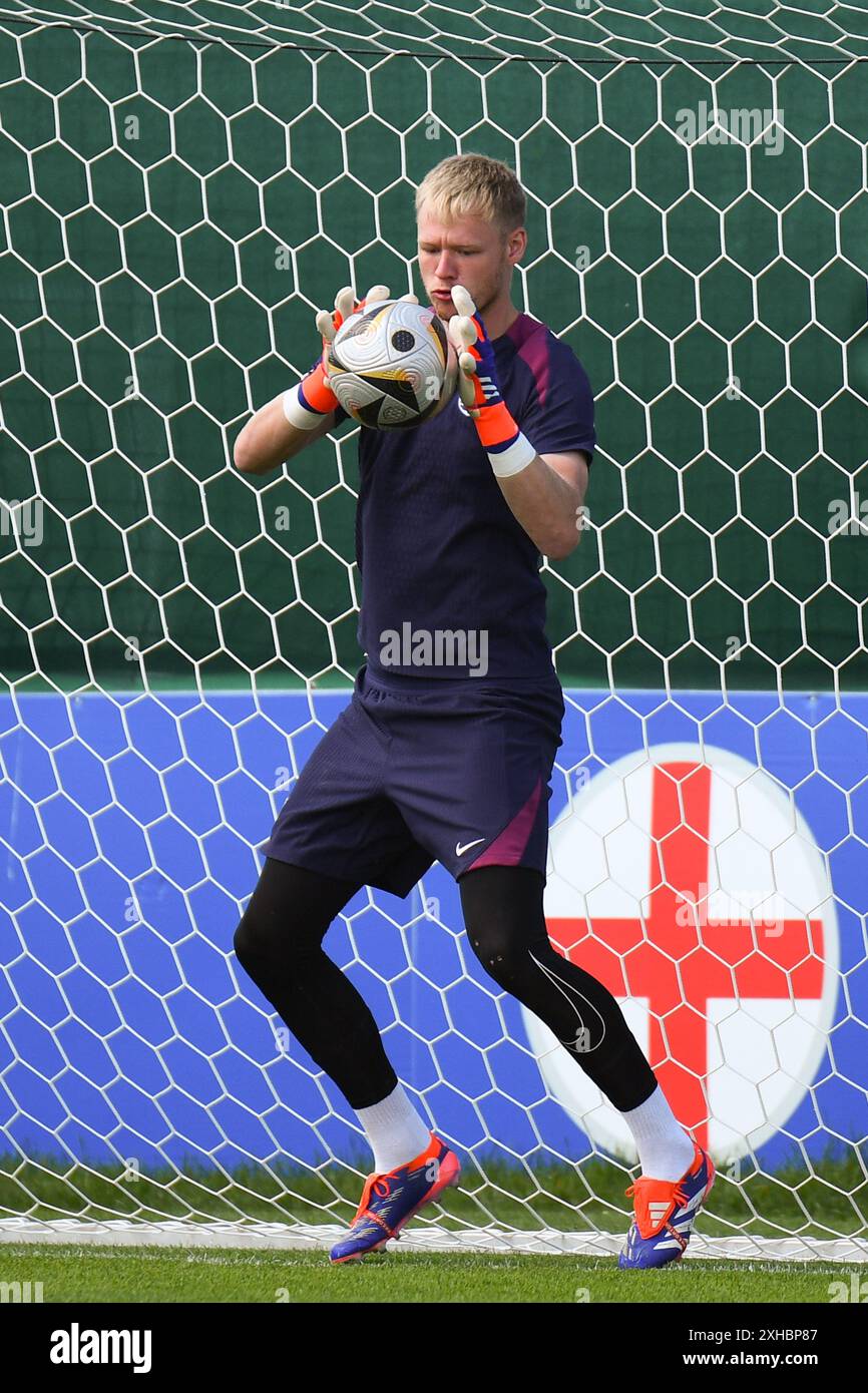 Weimar, Germany. 13 July, 2024. Aaron Ramsdale of England during the ...