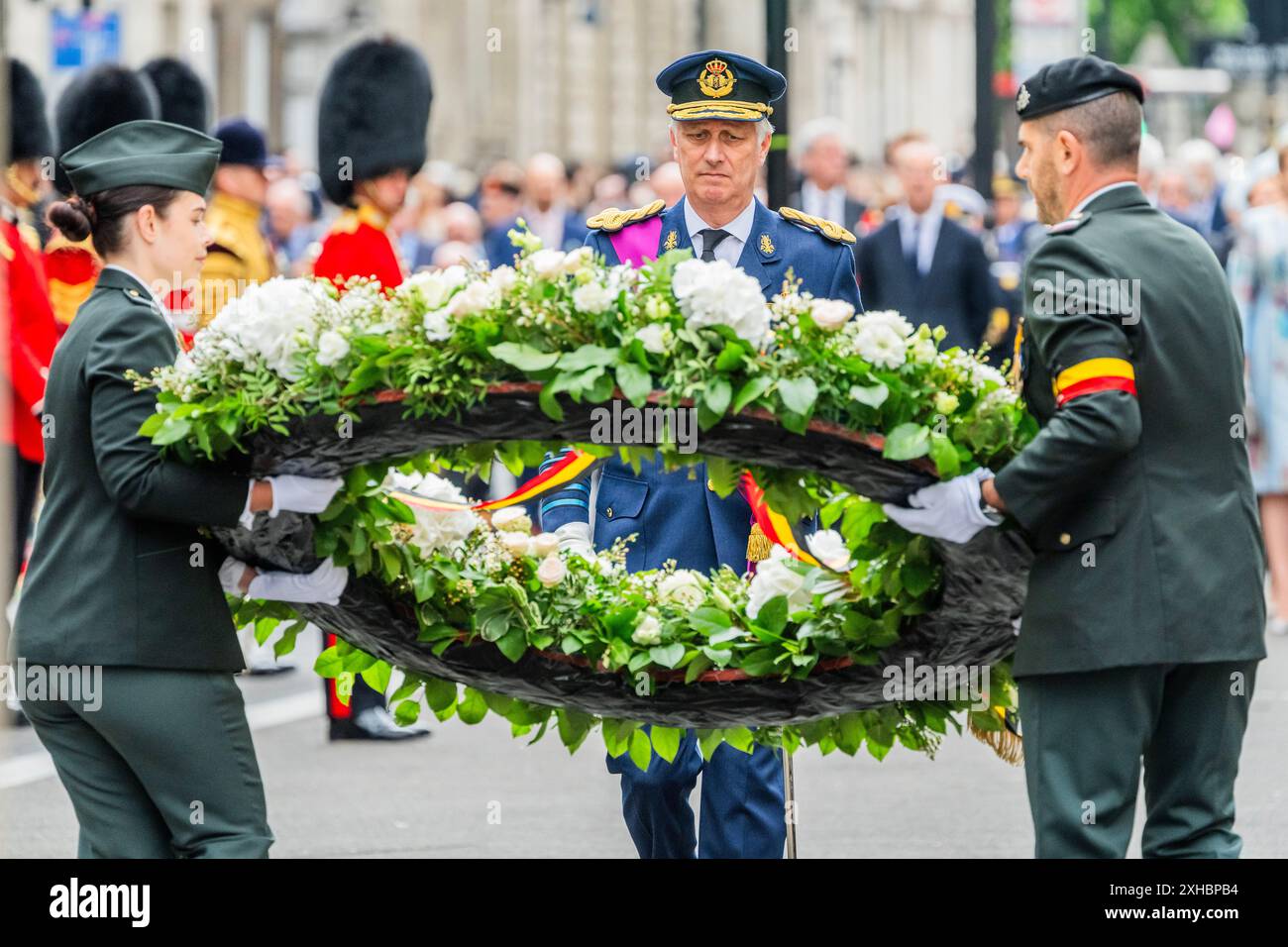 London, UK. 13 Jul 2024. Their Majesties The King (pictured) & Queen of ...