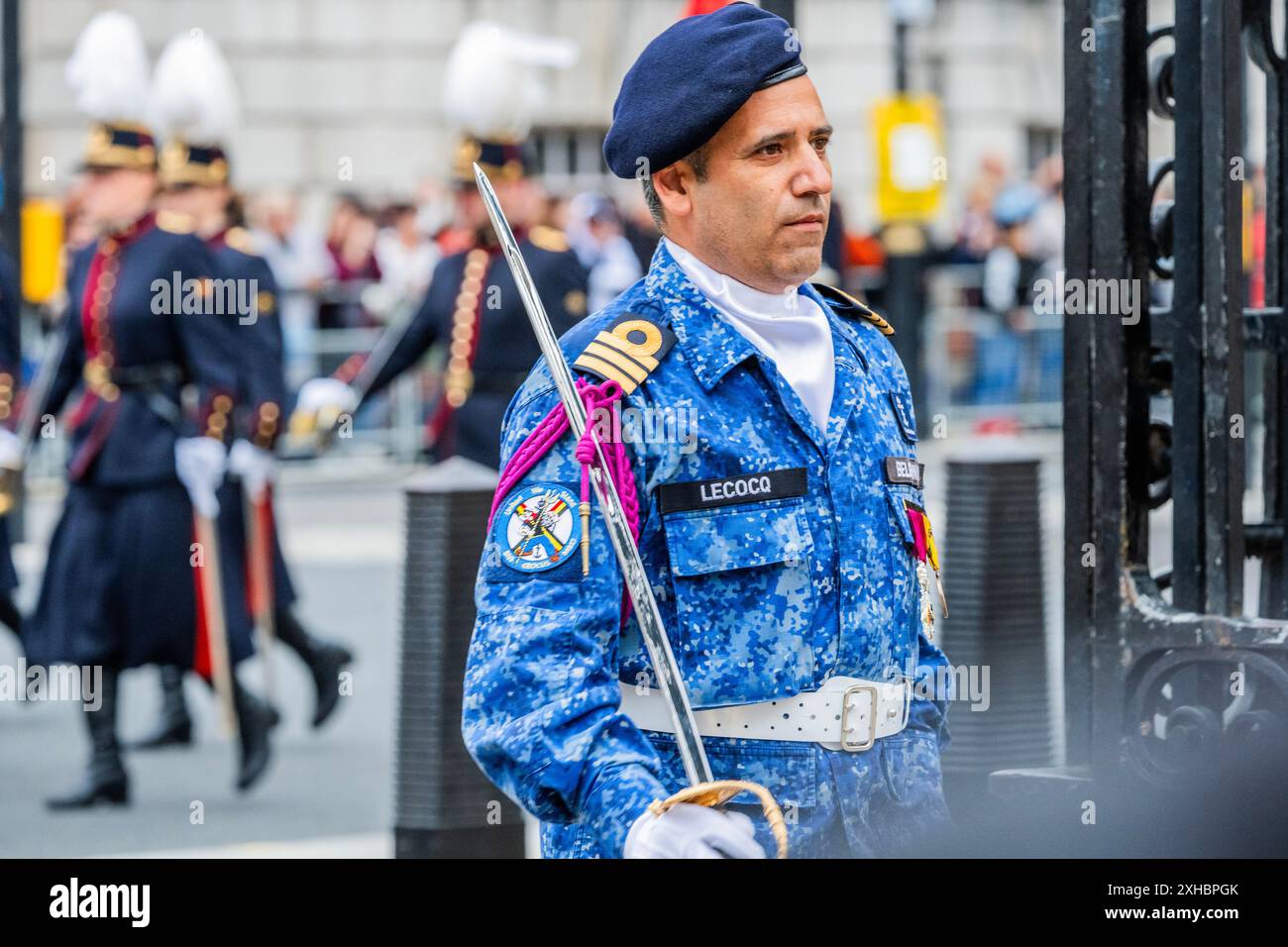 London, UK. 13 Jul 2024. The Belgian navy on parade - Their Majesties ...