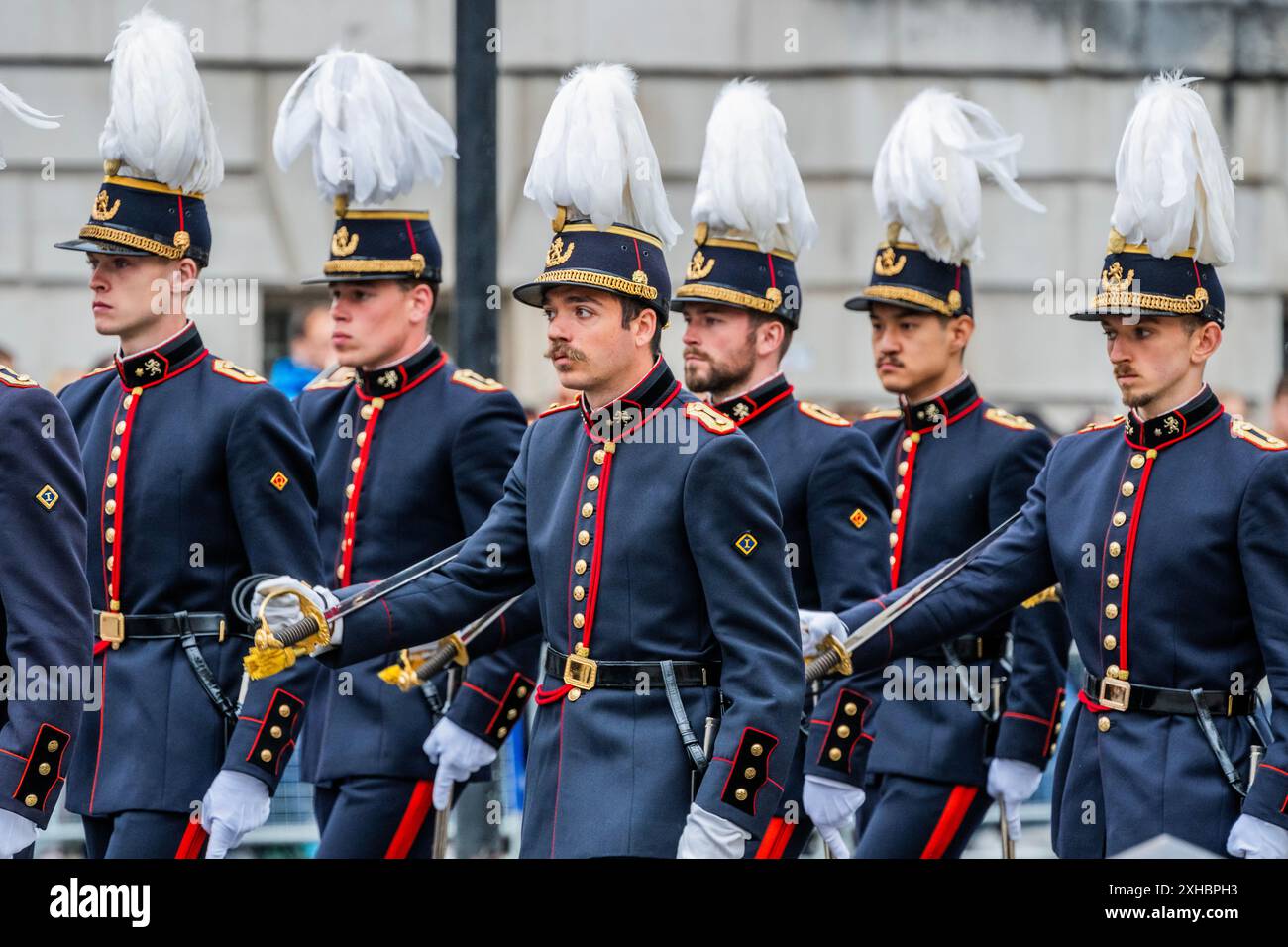 London, UK. 13 Jul 2024. Their Majesties The King & Queen of Belgium ...