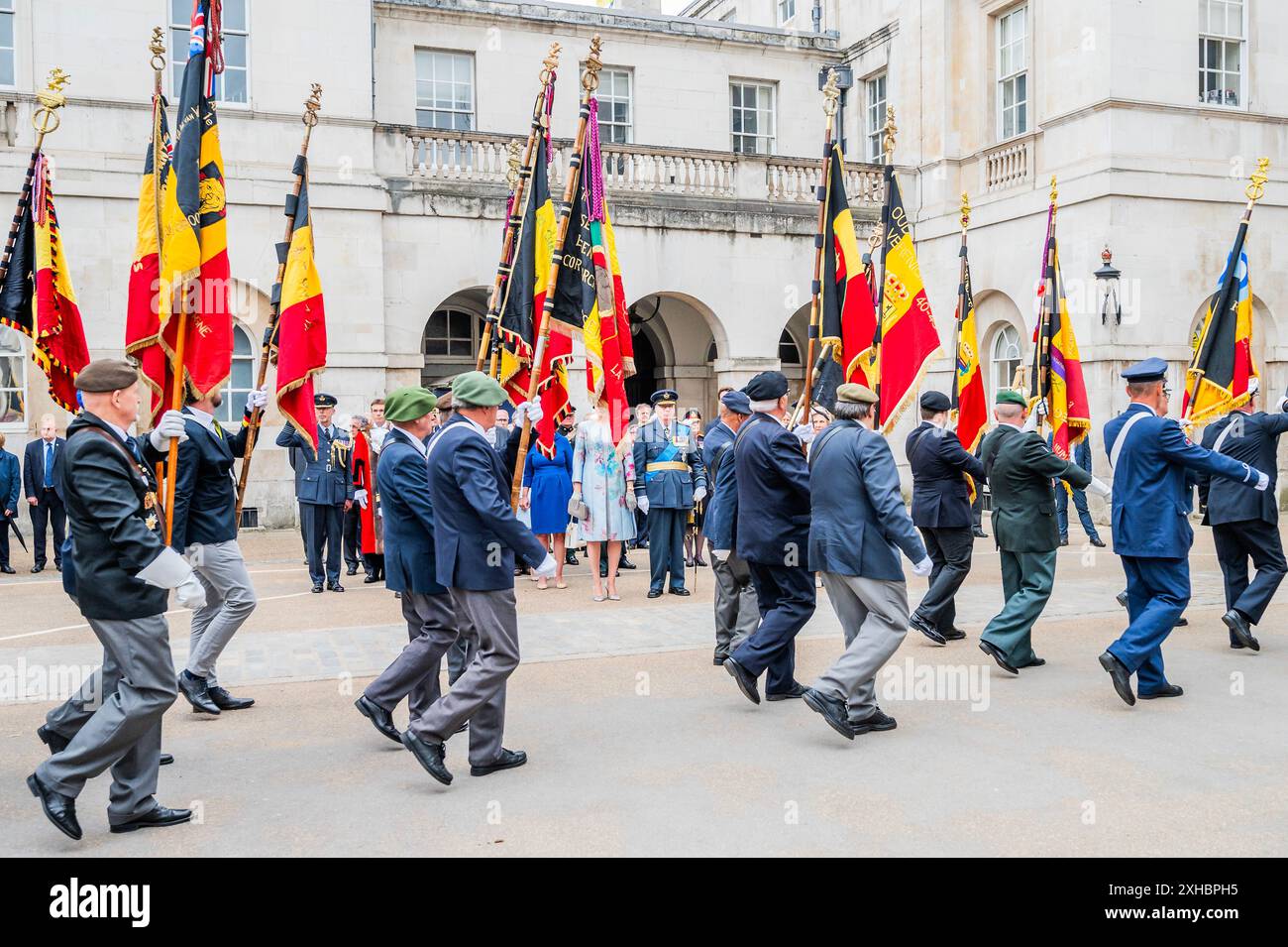 London, UK. 13 Jul 2024. Their Majesties The King & Queen of Belgium ...