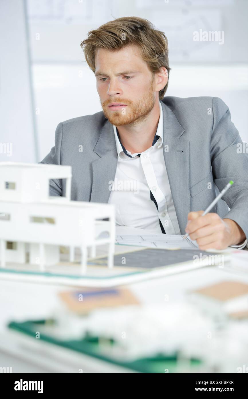 Student working architectural project hi-res stock photography and ...
