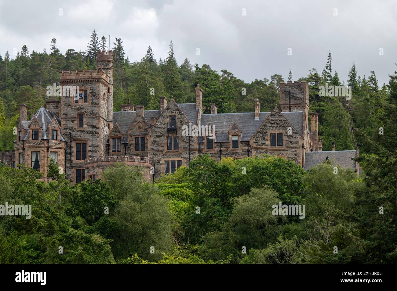 Scottish Highlands, Scotland, 2024 Duncraig Castle nestled in woodland ...