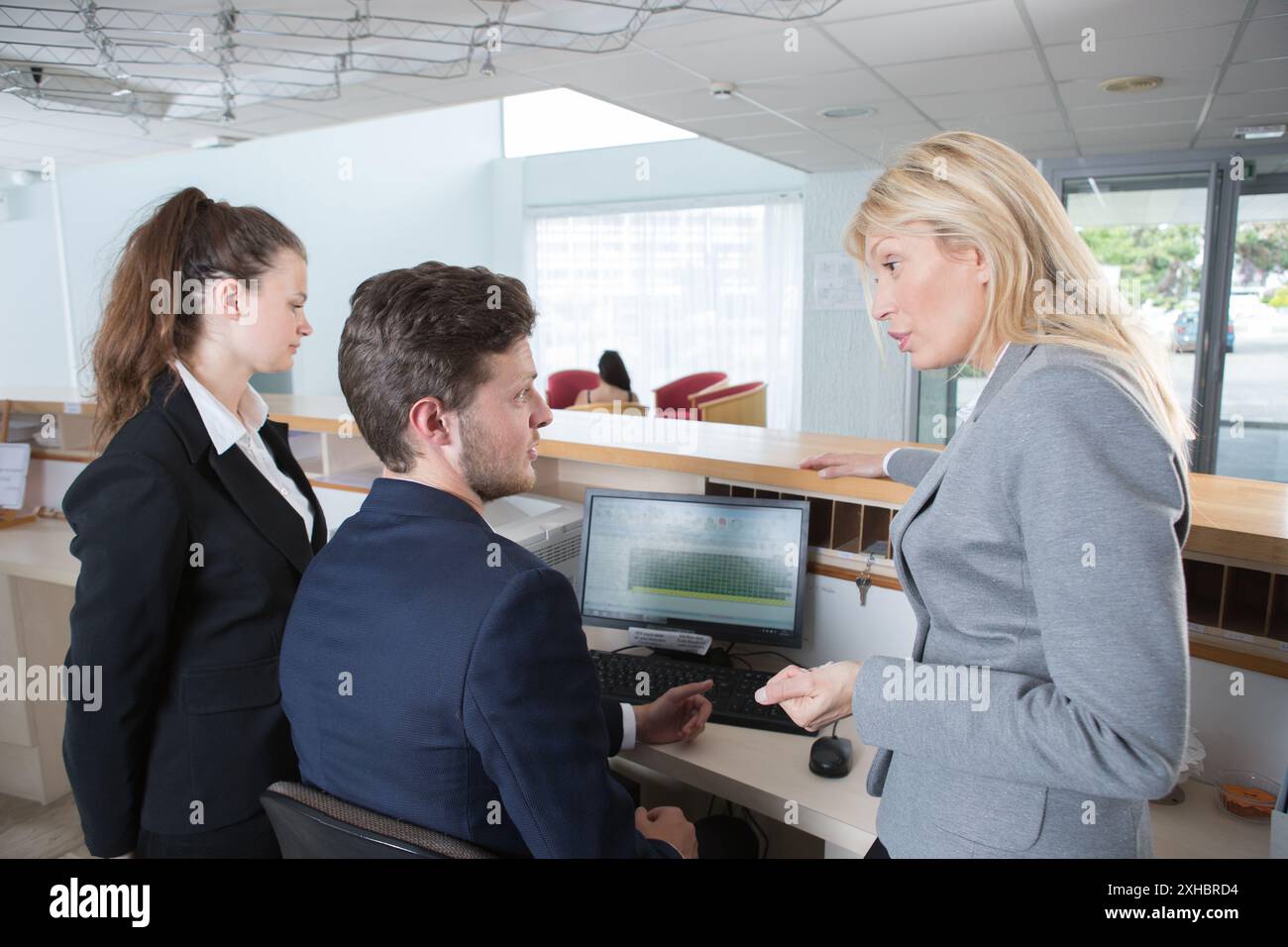 Reservation manager booking hi-res stock photography and images - Alamy