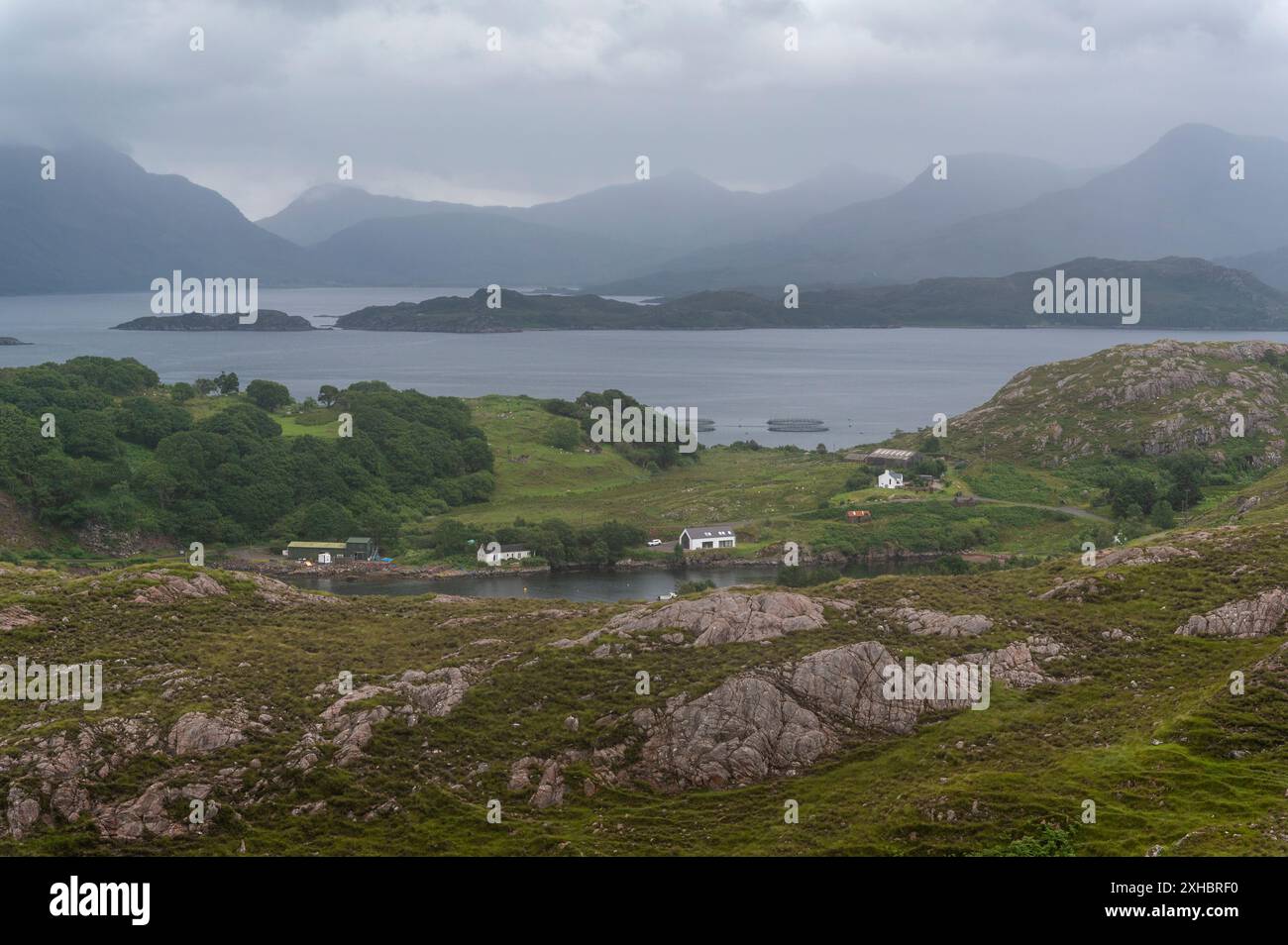 Scottish Highlands, Scotland, 2024 Applecross peninsula looking across ...