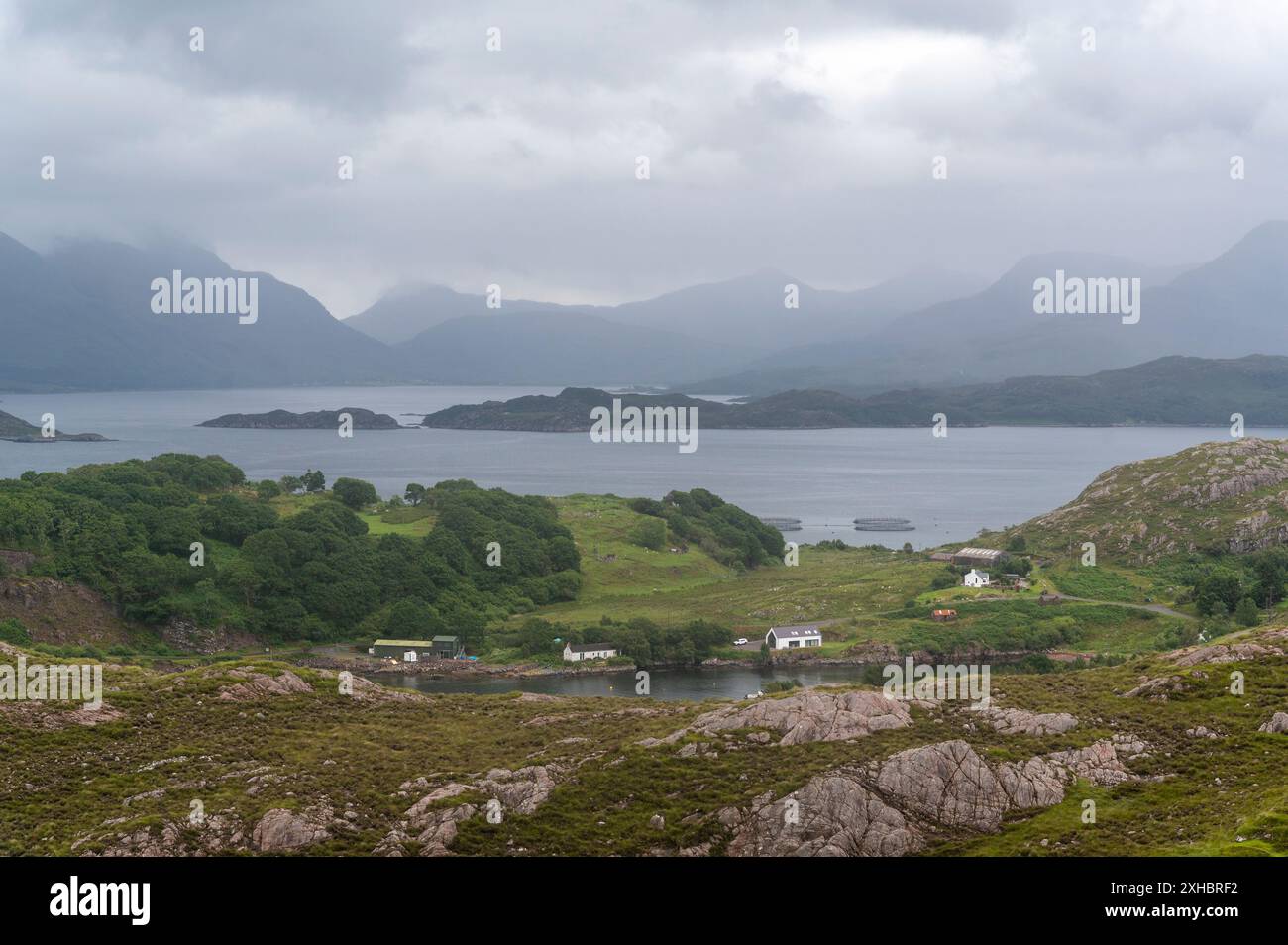 Scottish Highlands, Scotland, 2024 Applecross peninsula looking across ...