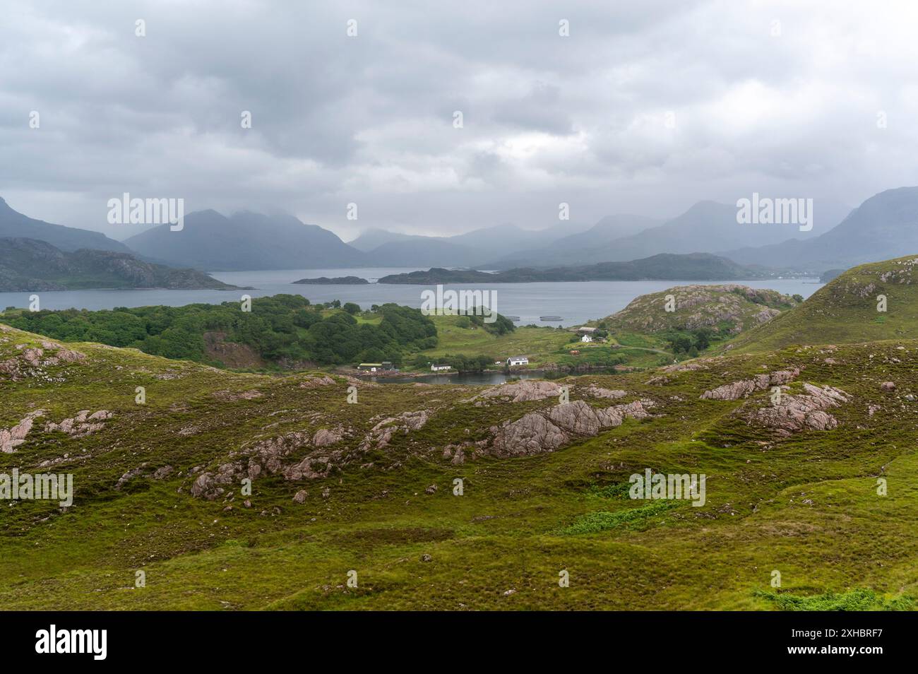 Scottish Highlands, Scotland, 2024 Applecross peninsula looking across ...