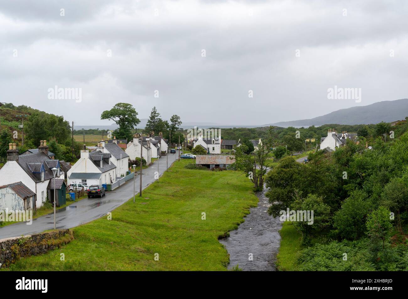 Scottish Highlands, Scotland, 2024 Duirinish village photographed from ...