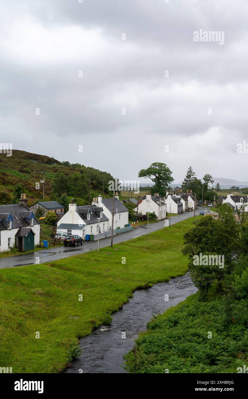 Scottish Highlands, Scotland, 2024 Duirinish village photographed from ...