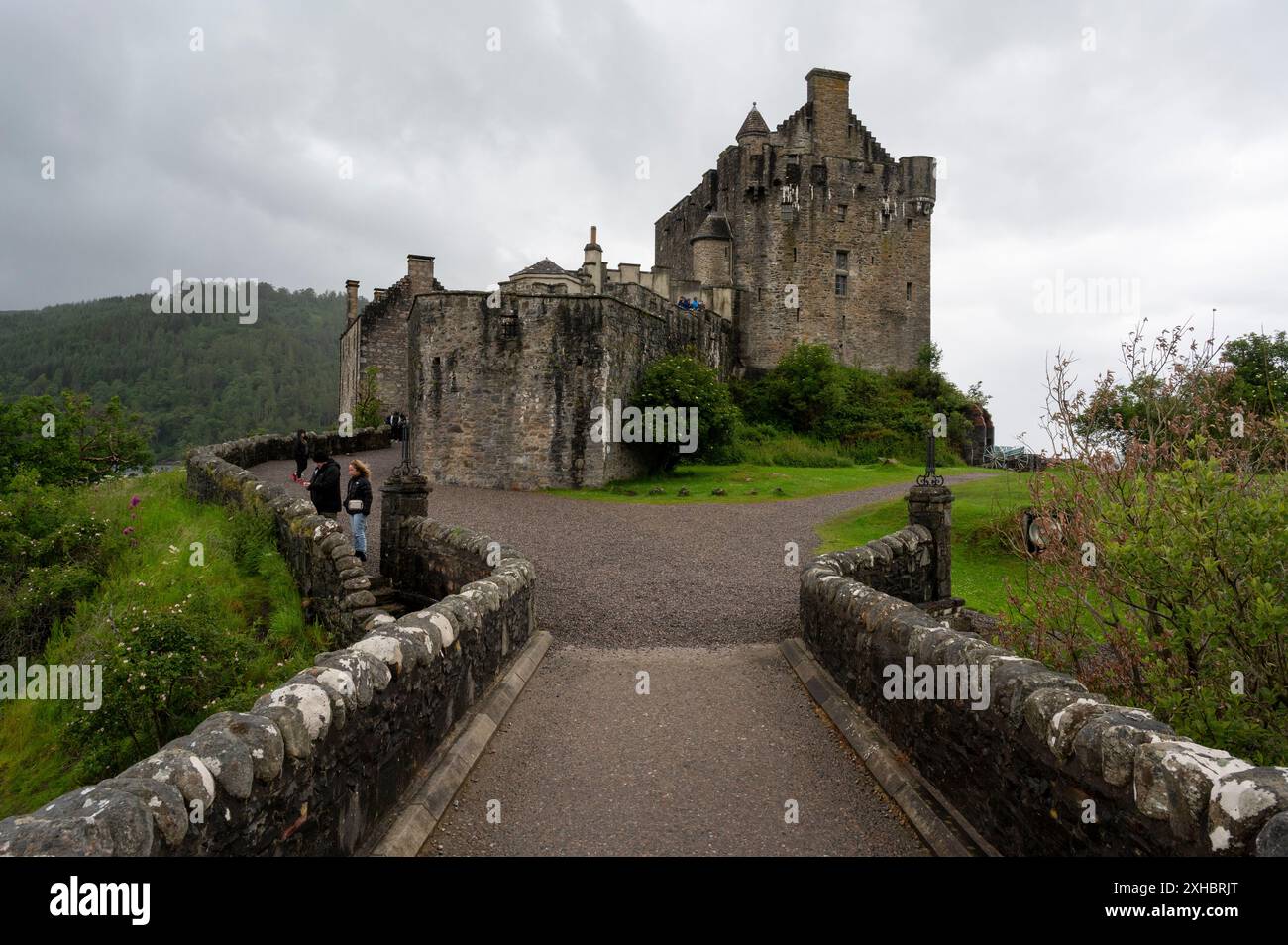 Scottish Highlands, Scotland, 2024 The restored 13th century Eilean ...
