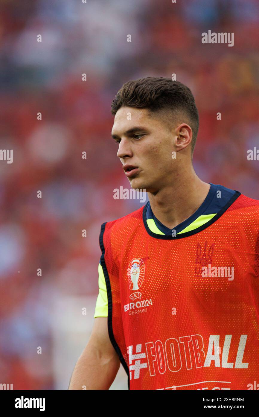 Georgiy Sudakov seen during UEFA Euro 2024 game between national teams ...