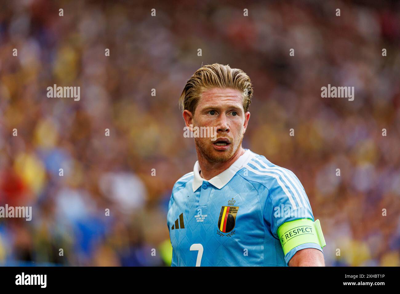 Kevin De Bruyne seen during UEFA Euro 2024 game between national teams ...