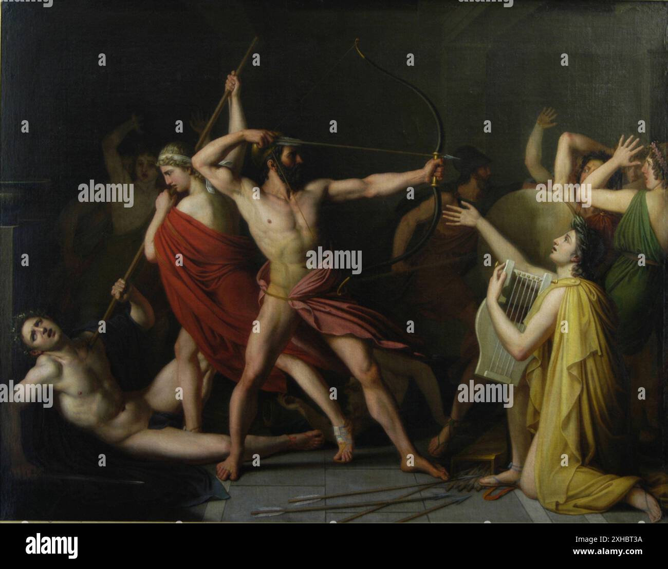 Ulysses and Telemachus kill Penelope's Suitors by Thomas Degeorge (1812 ...