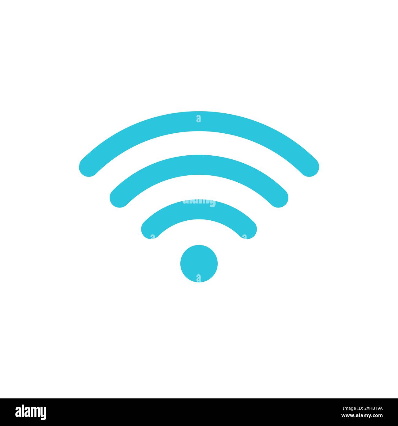 Signal icon. Isolated on white background. From blue icon set Stock ...